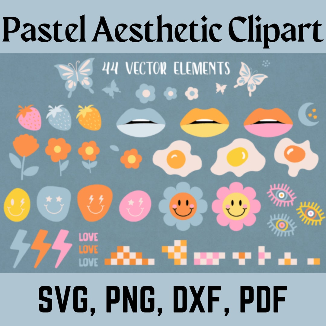 Paster Clipart, Spring Flower, Summer Flower, Watercolor Flowers ...