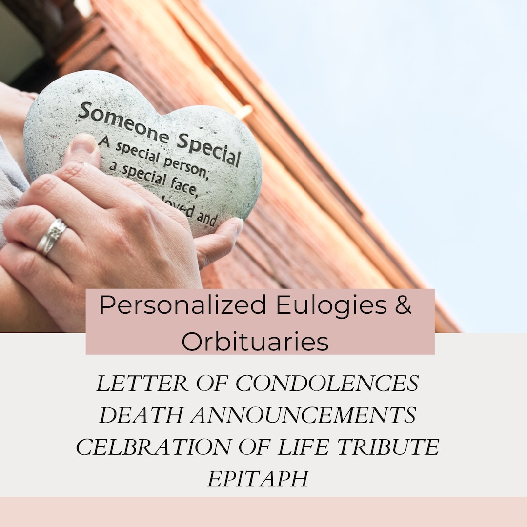 Personalized Eulogy Writing Service: Memorial Speech, Obituary - Etsy