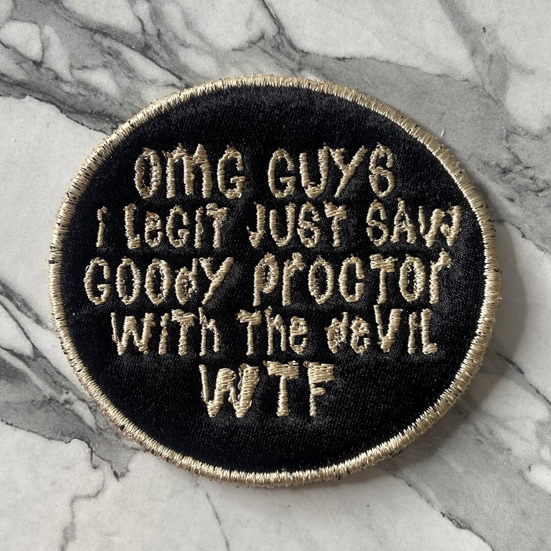 Goody Proctor - Embroidered Patch Upcycled From Secondhand Fabrics ...