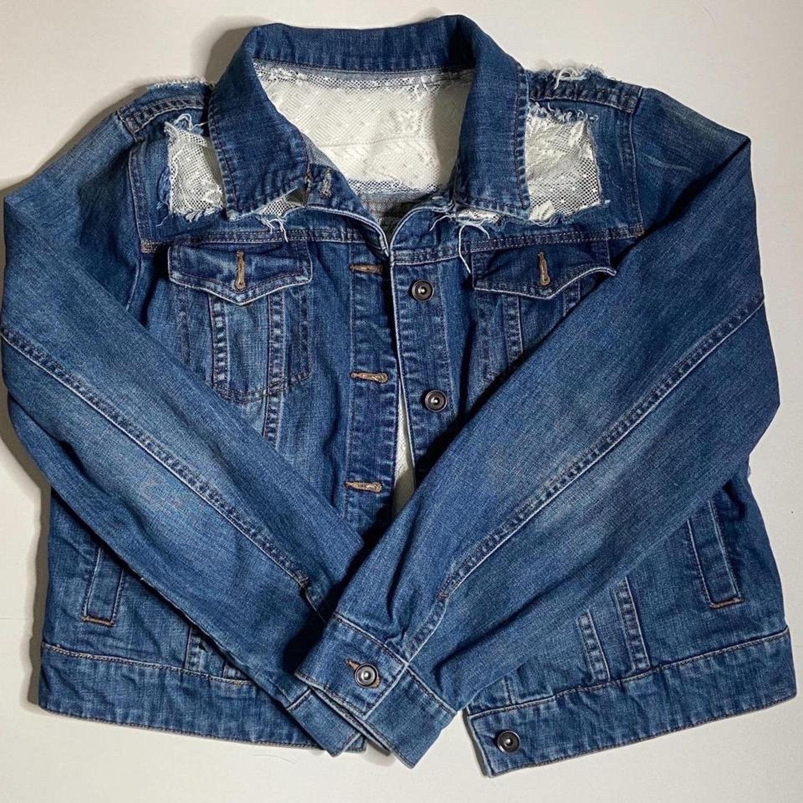 Upcycled Denim Jacket - Etsy