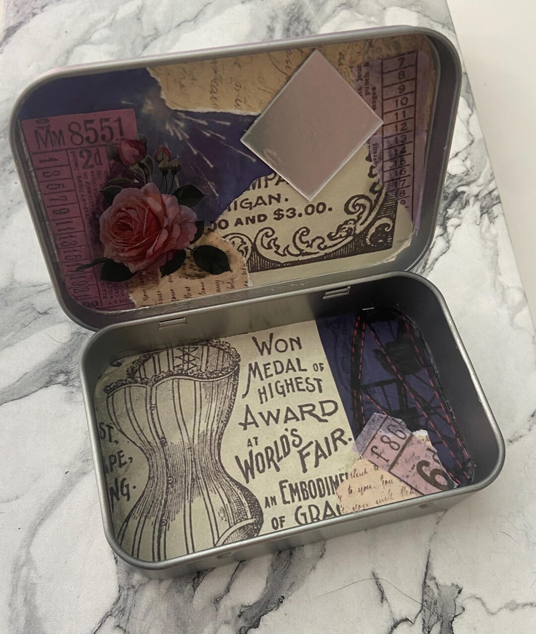 Tin Wallet Hand Decorated - Etsy