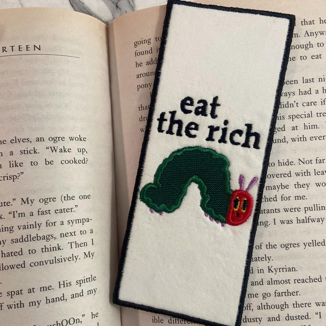 Embroidered “revolutionary Caterpillar” Bookmark From Restyle by Kiera ...