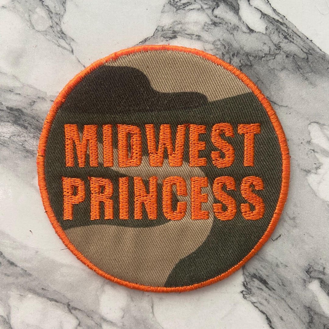 Midwest Princess - Embroidered Patch Upcycled From Secondhand Fabrics ...