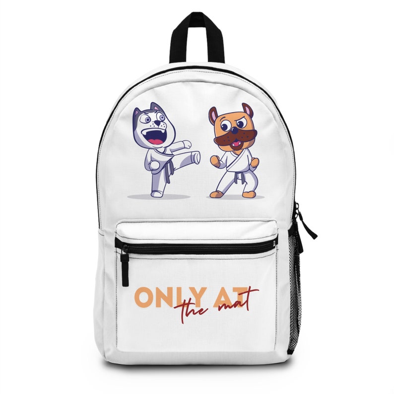 Karate Backpack, Only at the Mat Karate Characters on White Pack, for ...
