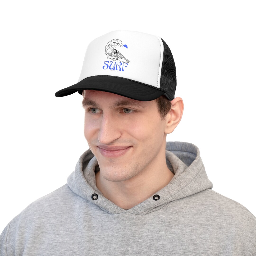 Surf Cap, Trucker Caps, Skeleton, Surfing Baseball Hat, Beach Cap ...