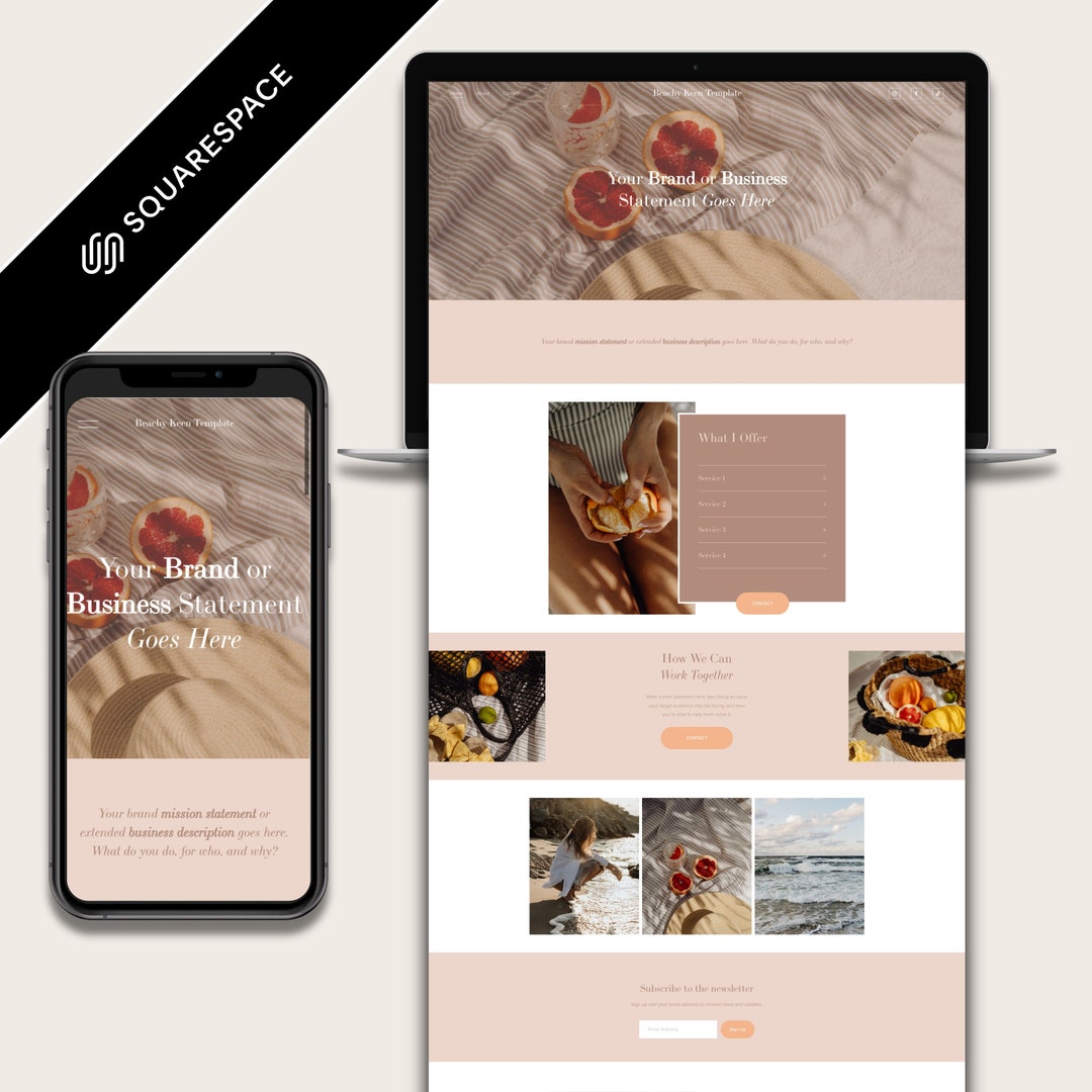 Squarespace Website Template, Website Template, Photography, Blog ...