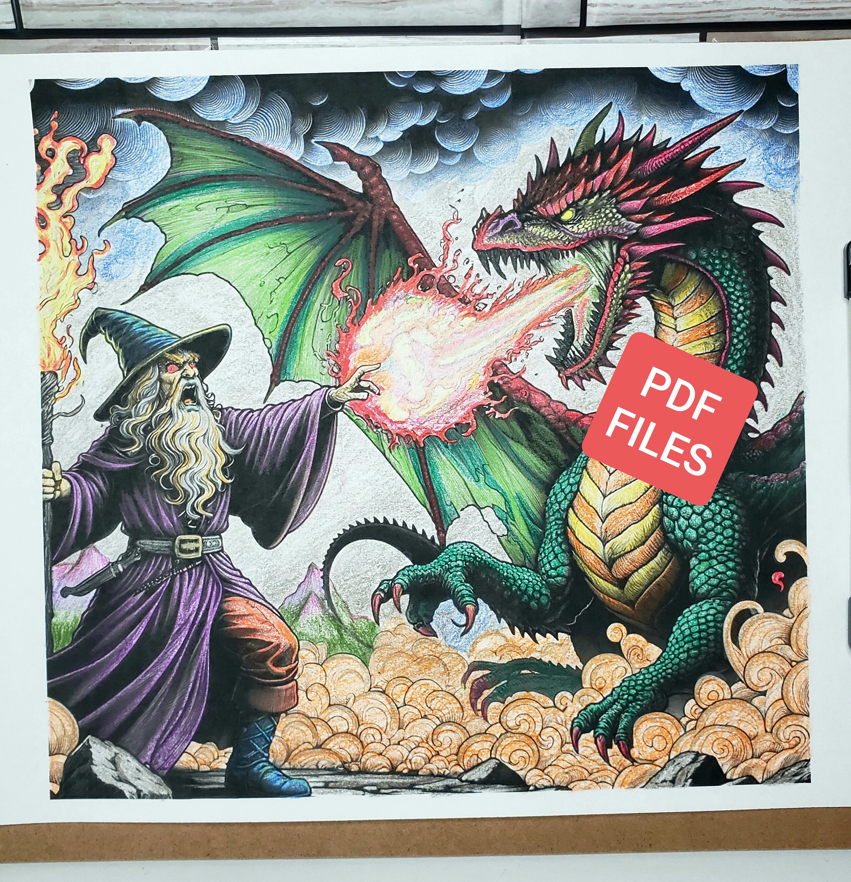 Gothic Evil Coloring Book 20 Pages Digital Files Printable PDF ...