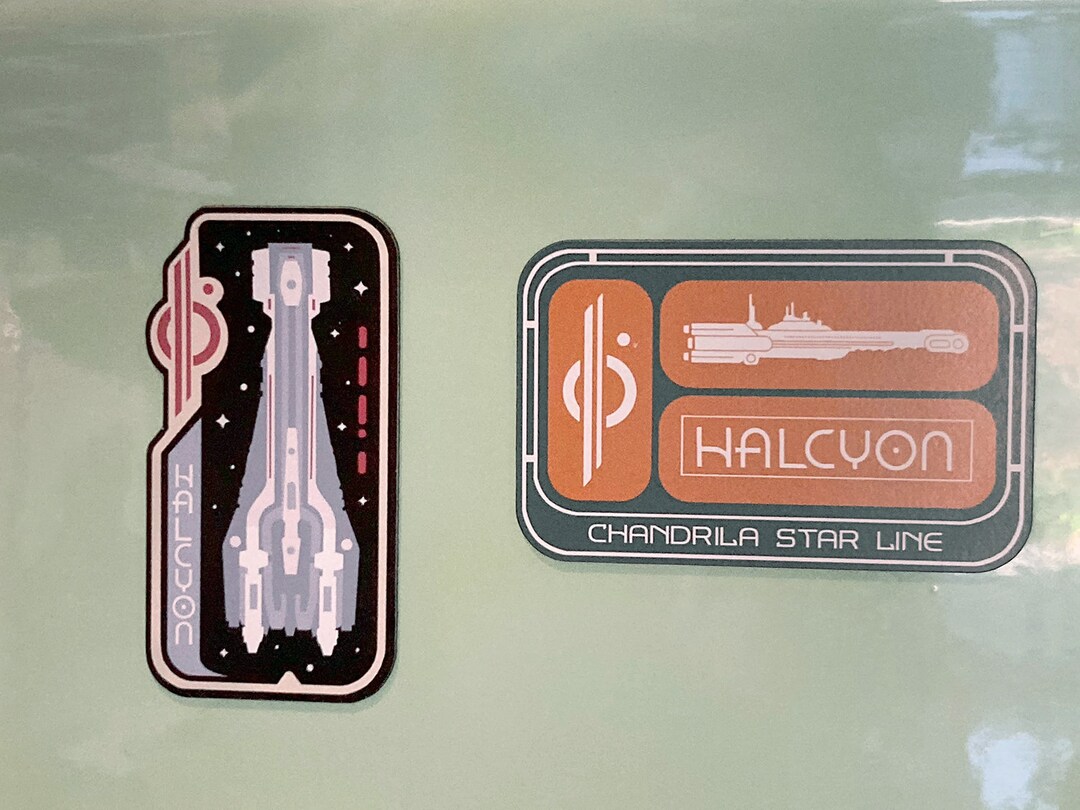 Pair of Halcyon Starcruiser Refrigerator Magnets - Etsy