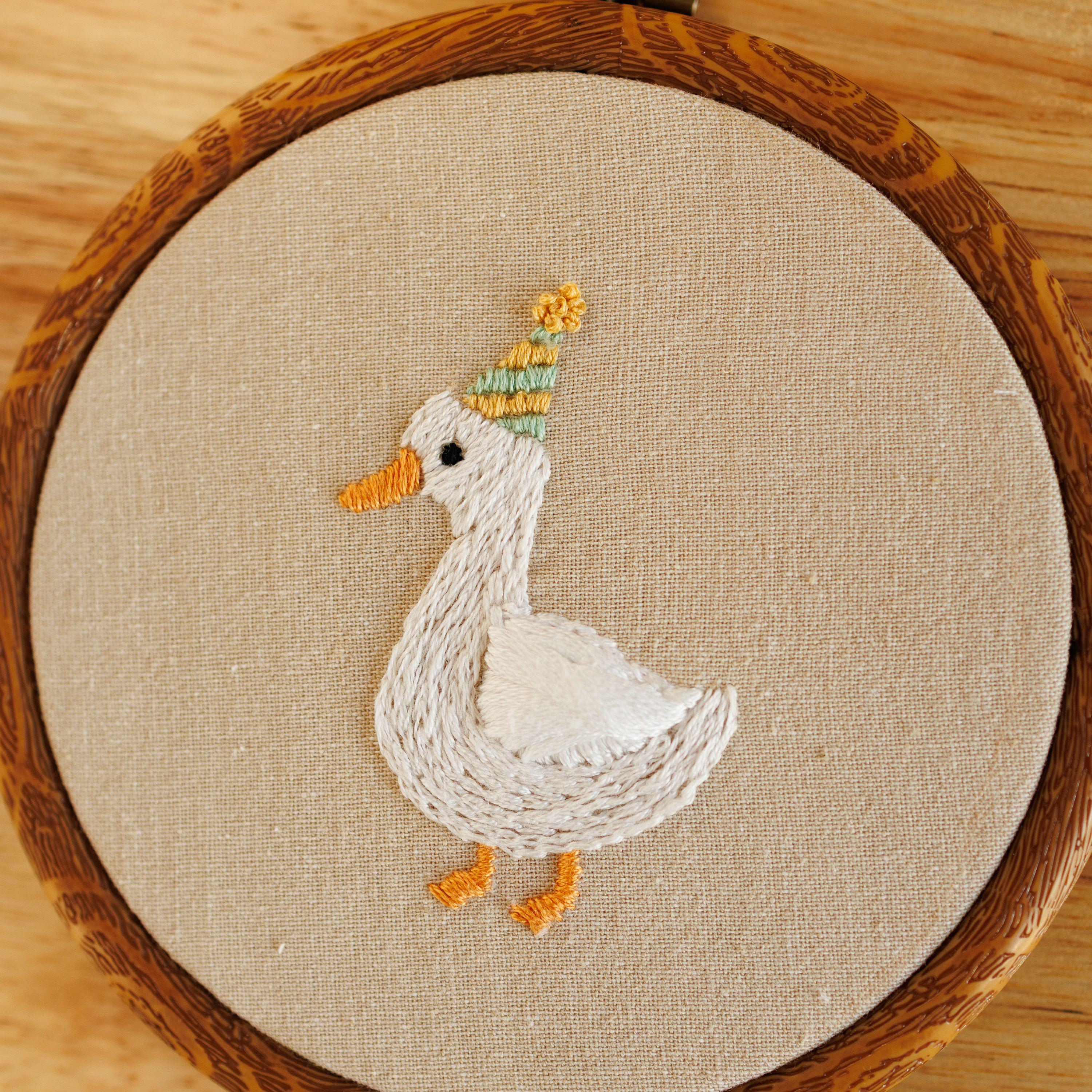 Goose Stick and Stitch Embroidery Set | 9 Cute Cottagecore Goose ...