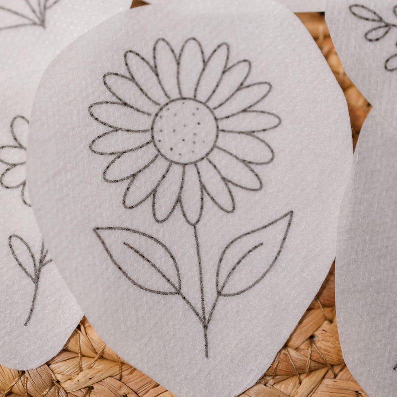 Floral Embroidery Pattern PDF Download – 16 Reprintable Flower Designs ...
