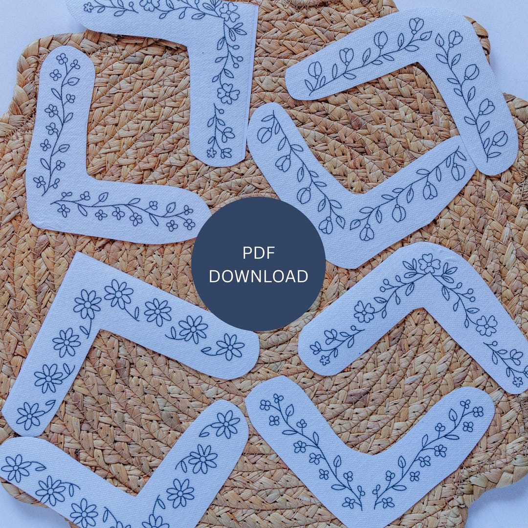 Floral Corner Embroidery Pattern PDF Download | Beginner-friendly Stick ...