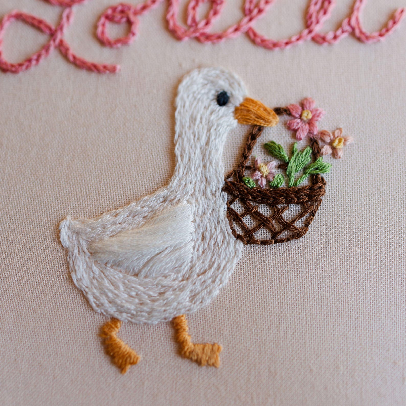 Goose Embroidery Pattern PDF | Cottagecore Goose Designs | Printable ...