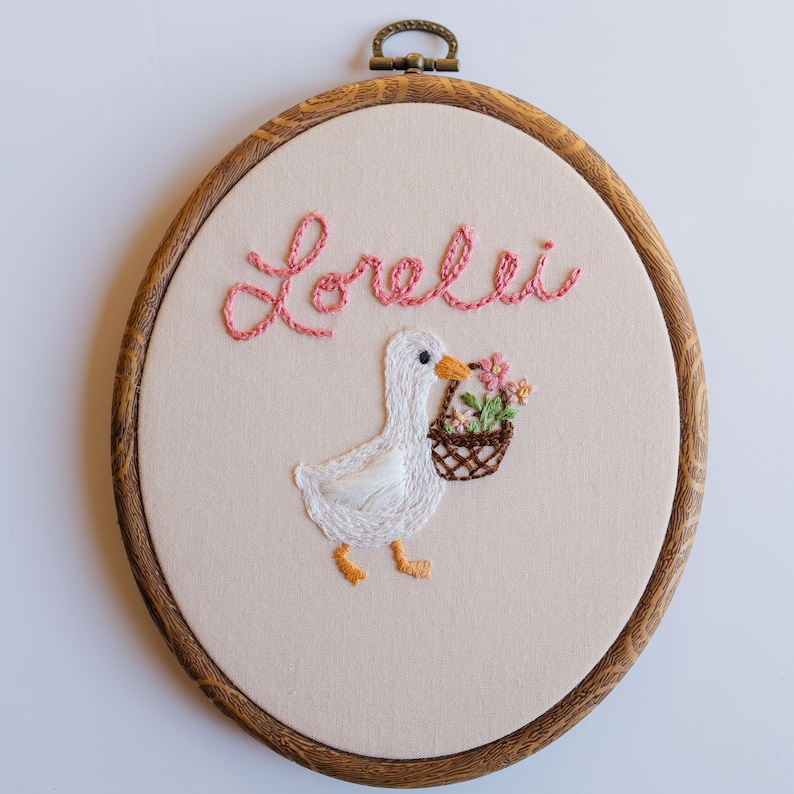 Goose Stick and Stitch Embroidery Set | 9 Cute Cottagecore Goose ...
