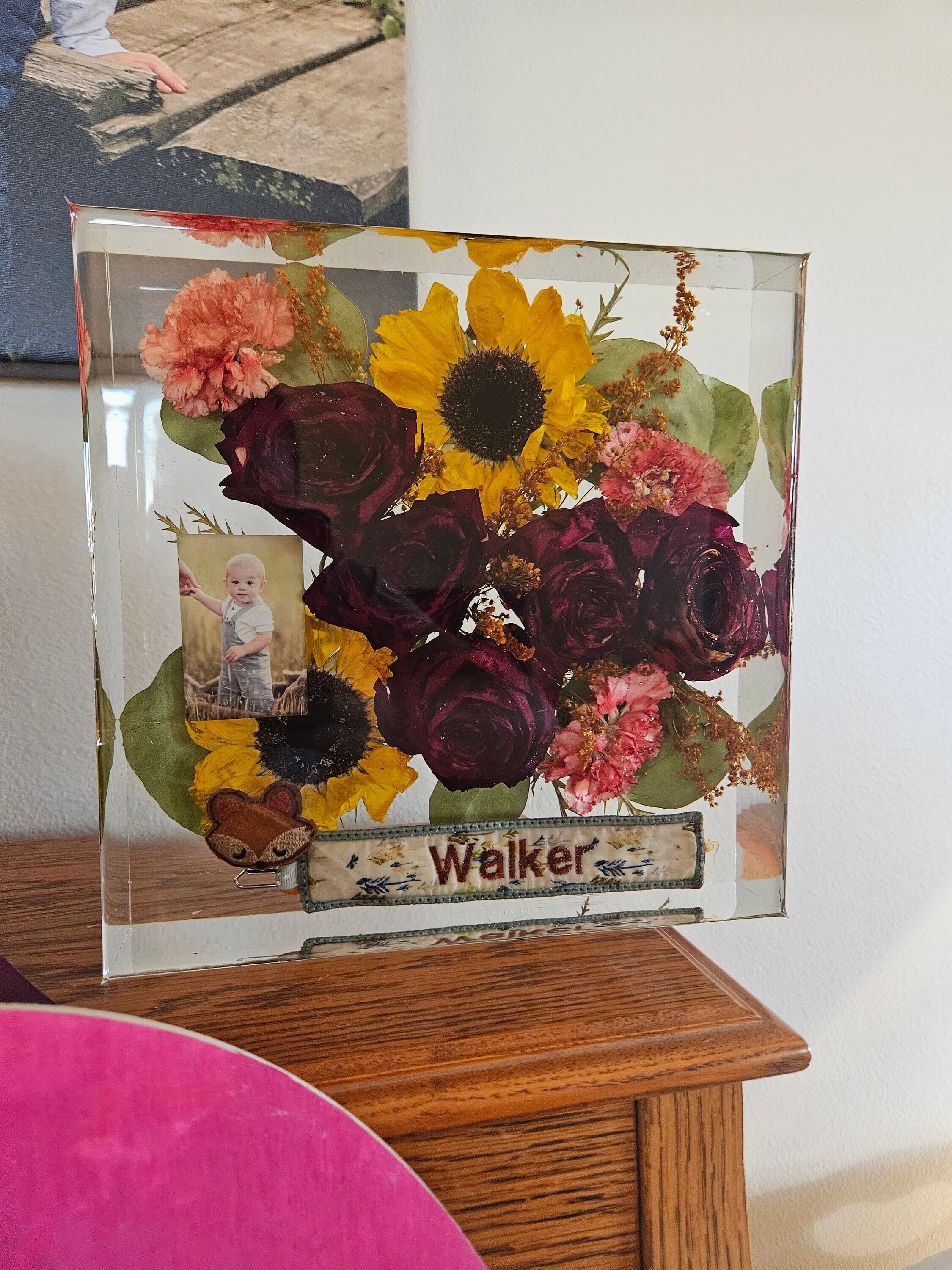 Memorial Gift /funeral Flowers/ Resin Bouquet Preservation /funeral ...