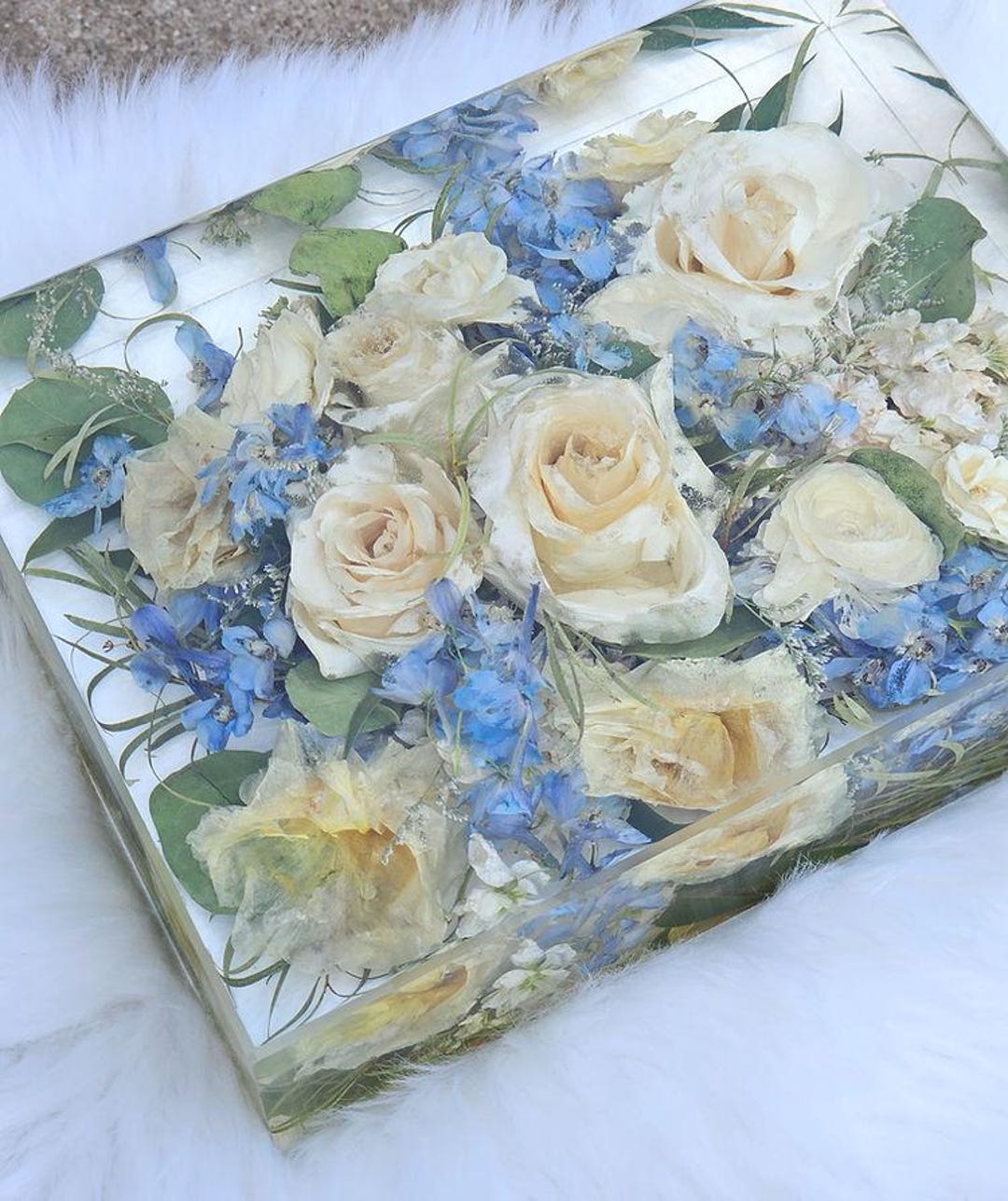 Resin Bouquet Preservation/ Memorial Gift/funeral Flowers /memory ...