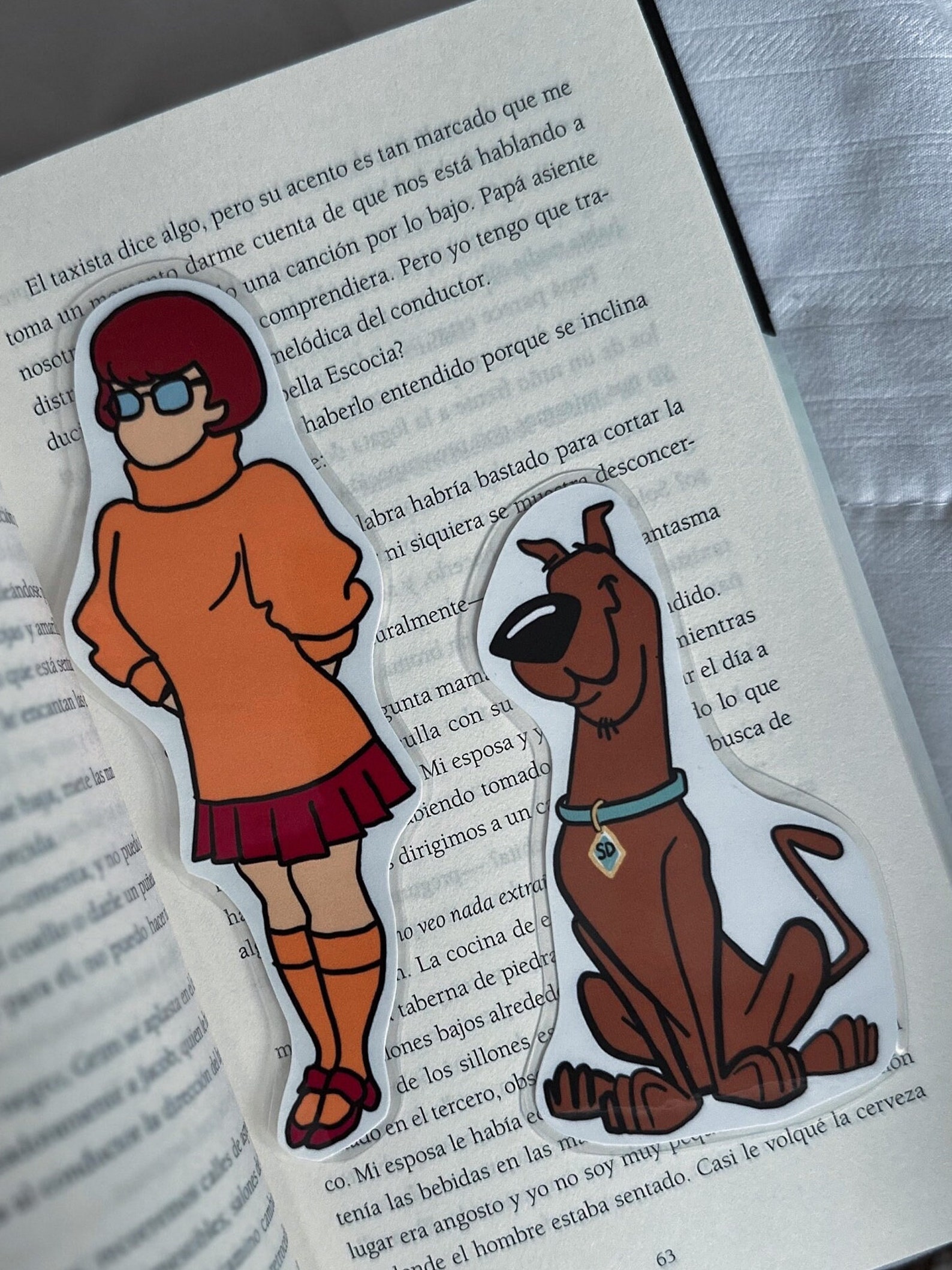 Scooby Doo Characters Bookmark Mystery Gang - Etsy