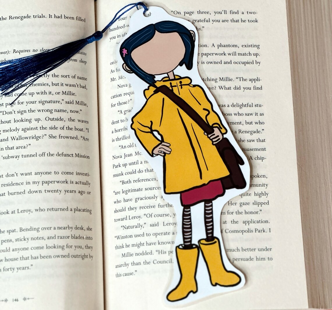 Coraline Bookmark Secret Door Girl Etsy