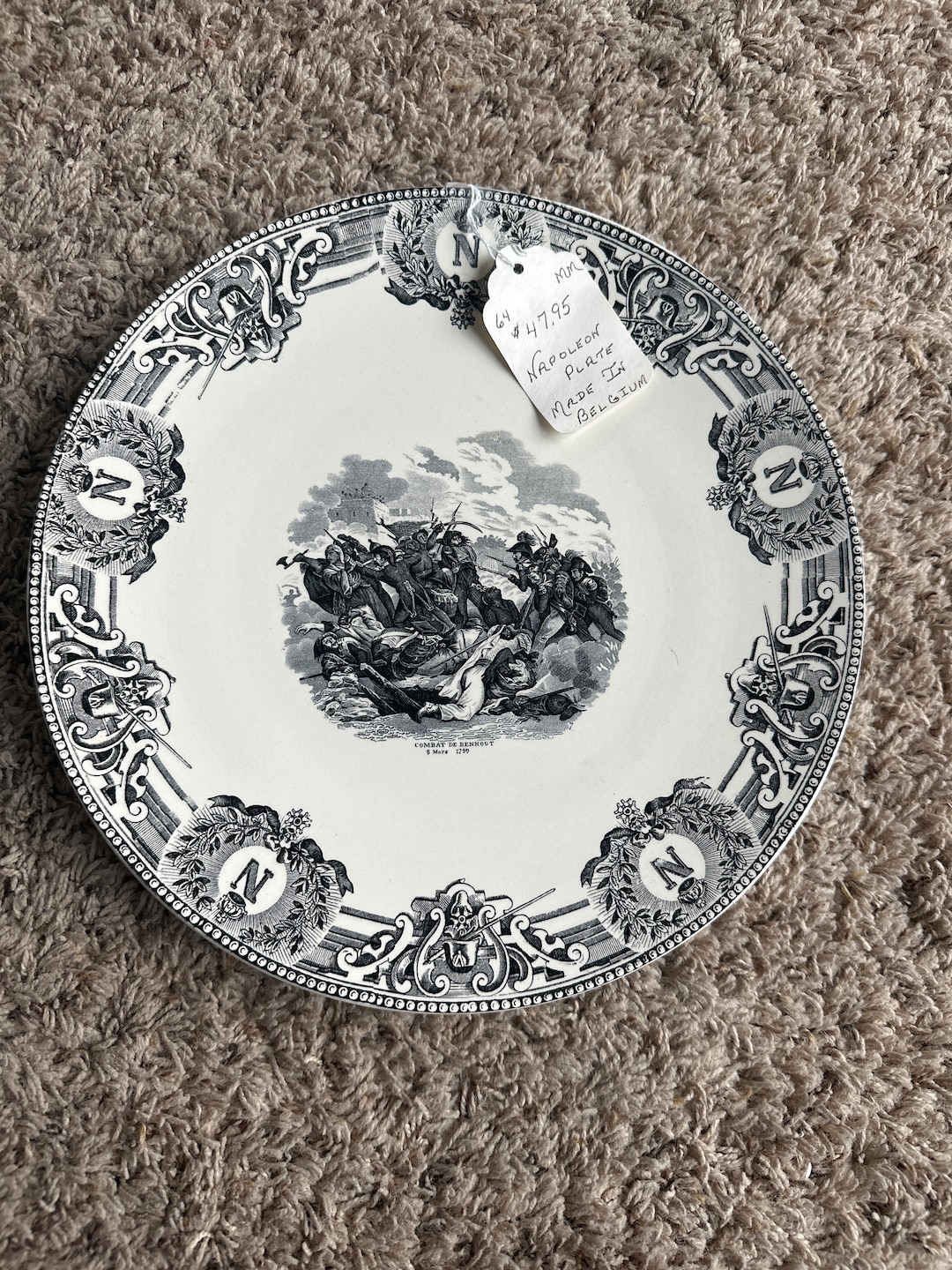 Napoleon Plate Made in Belgium - Etsy