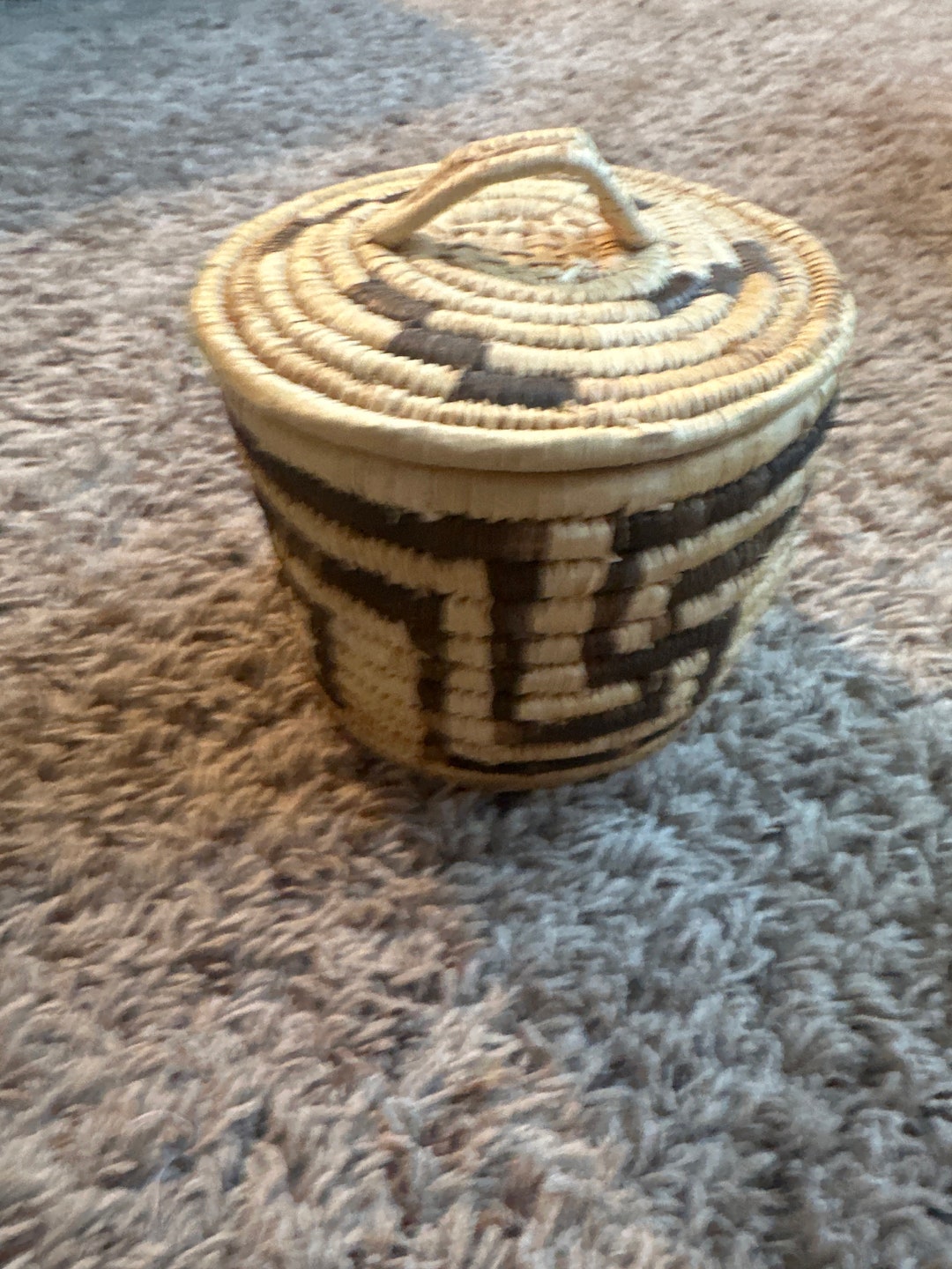 Vintage Native American Indian Hand Woven Basket - Etsy