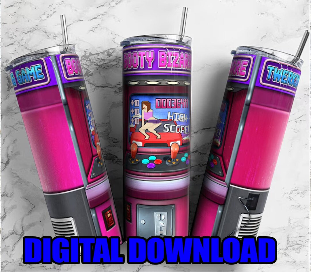 Twerking Arcade 20 Oz Funny Adult Humor Tumbler Wrap, Sarcastic Joke ...