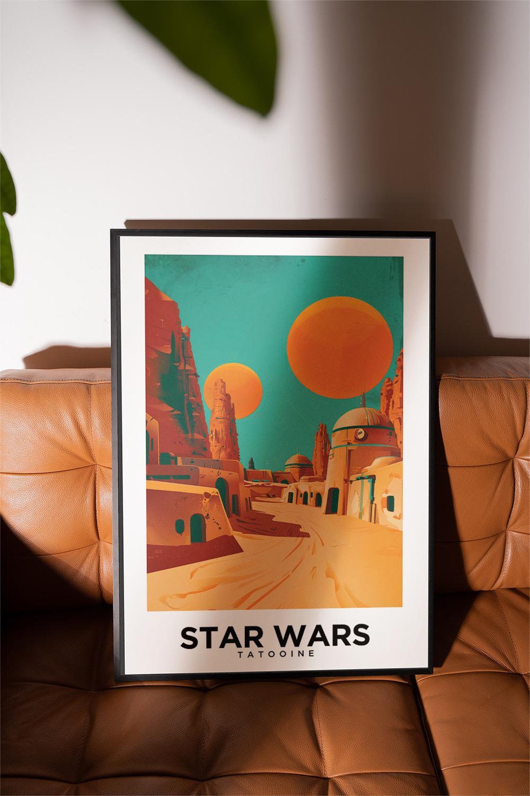 Star Wars Planet Poster: Tatooine Minimalist Art for Galactic Home ...