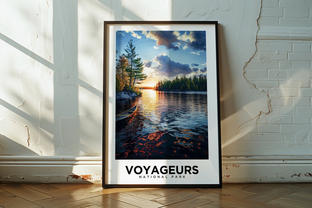 Voyageurs National Park Poster: Minnesota Travel Art, Home Decor - Etsy