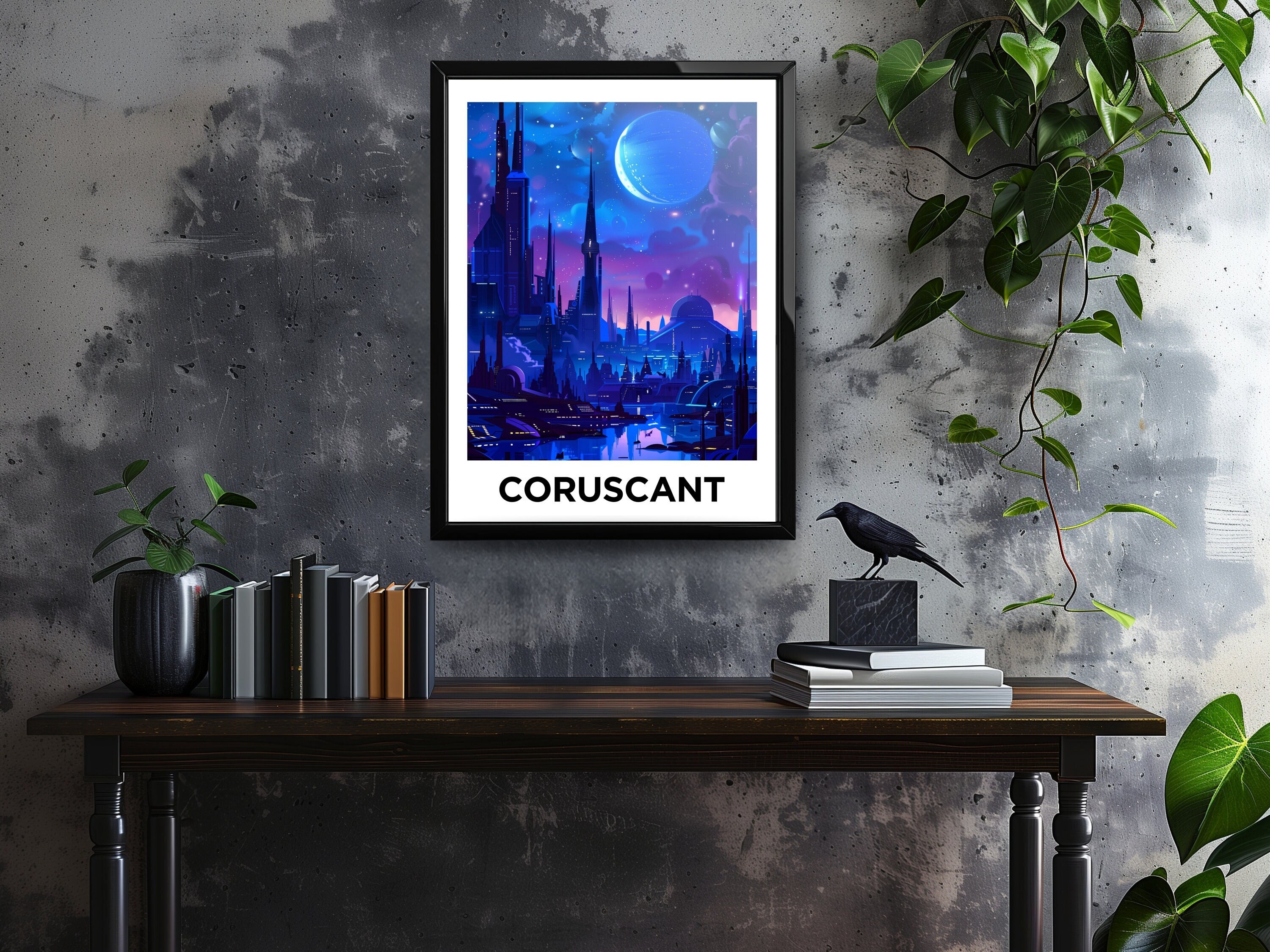 Coruscant Star Wars Travel Poster Star Wars Planet Minimalist Poster Star Wars T Star Wars