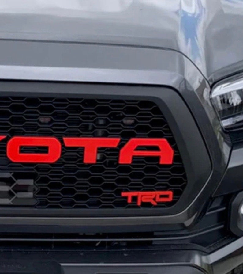 Metal TRD Badge Emblem for Grill Grille Toyota 4runner Tacoma Tundra ...