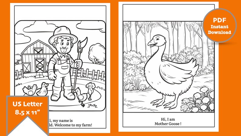 Fairy Tale Coloring Book: 23 Fun Pages for Kids (PDF) - Etsy