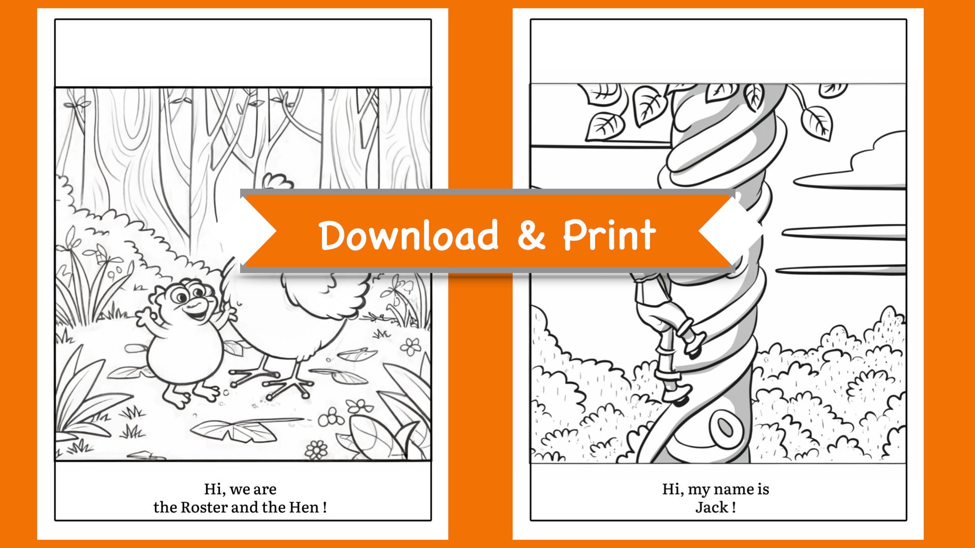 Fairy Tale Coloring Book: 23 Fun Pages for Kids (PDF) - Etsy