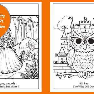 Fairy Tale Coloring Book: 23 Fun Pages for Kids (PDF) - Etsy