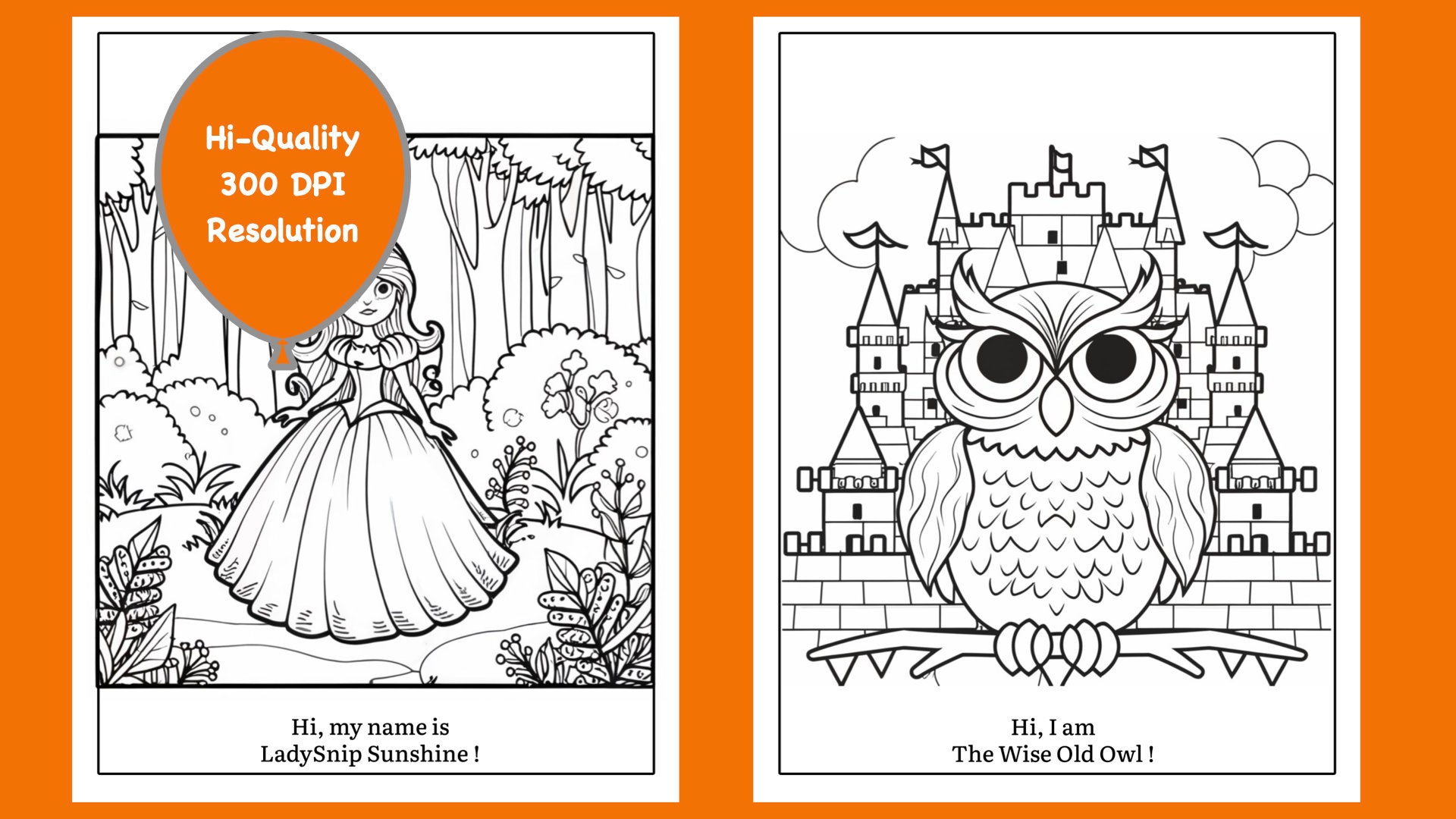 Fairy Tale Coloring Book: 23 Fun Pages for Kids (PDF) - Etsy