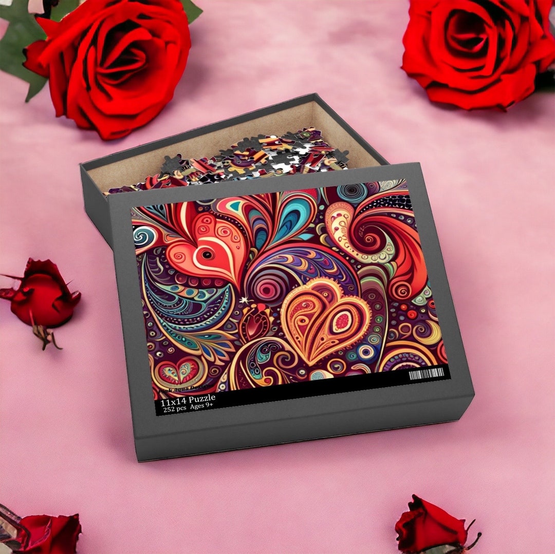 Challenging Fun Fancy Paisley Print Jigsaw Puzzle, 120, 252, 500-piece ...
