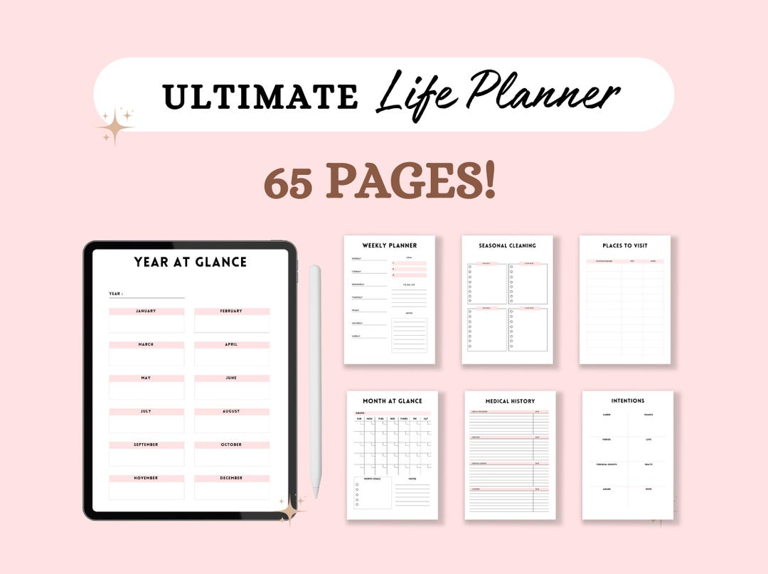 Digital Life Planner Goal Setting, Budgeting, Financial Planner ...