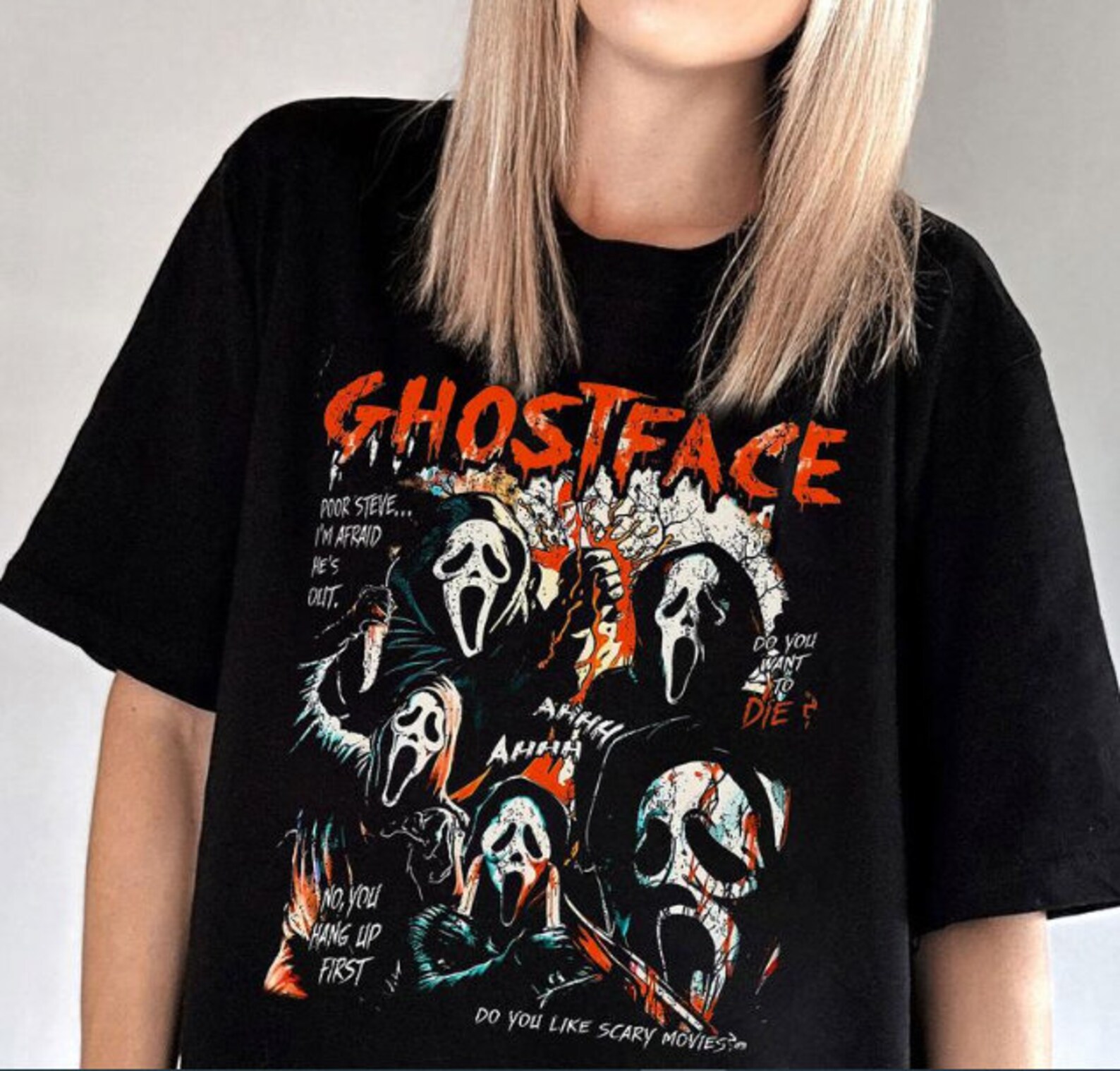 Ghostface Scream Halloween Png, Ghost Face Png, Scream Png, Retro ...