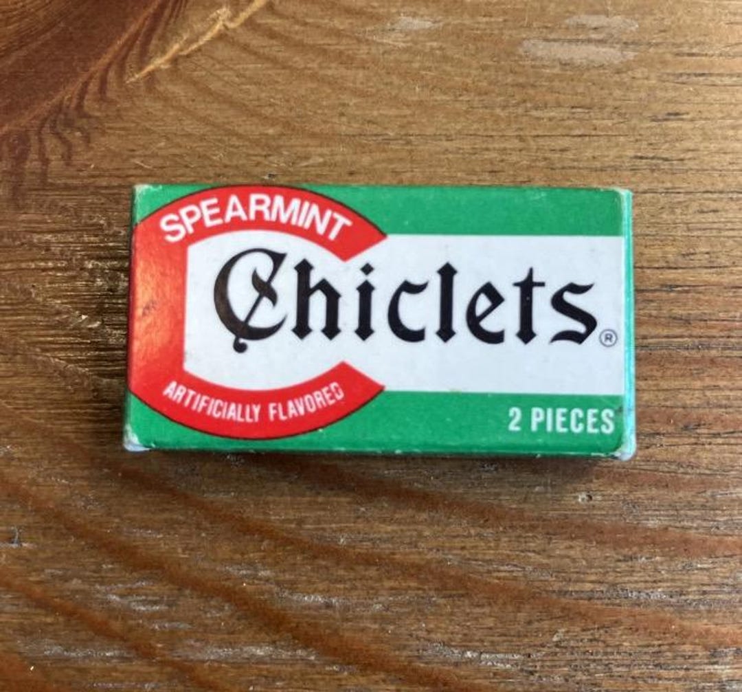 Chiclets Spearmint Chewing Gum 2-pack From A Vietnam War C-ration - Etsy