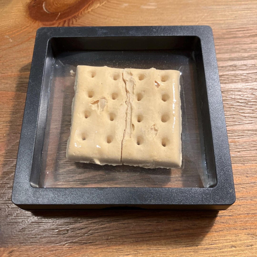 Wwi-world War 1 Era Reserve Ration Military Hardbread Cracker/biscuit ...