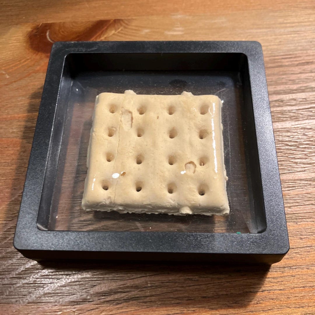 Ww1-world War 1 Reserve Ration Military Hardbread Cracker/biscuit 1917 ...