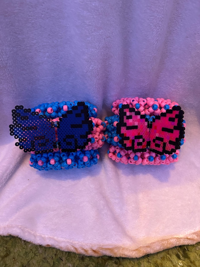 Pink and Blue Wing Kandi Rotator Set - Etsy