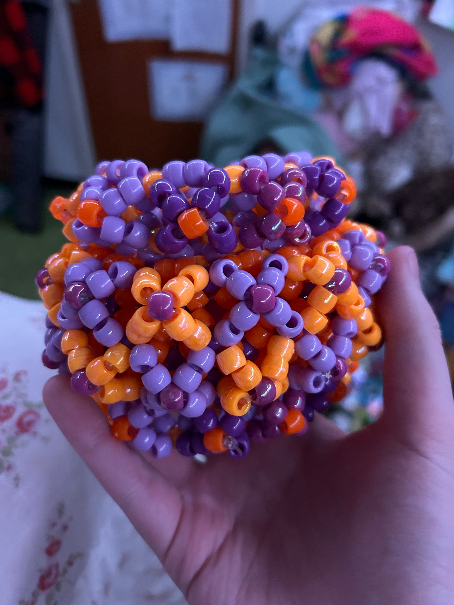 Purple and Orange Kandi Rotator Cuff - Etsy