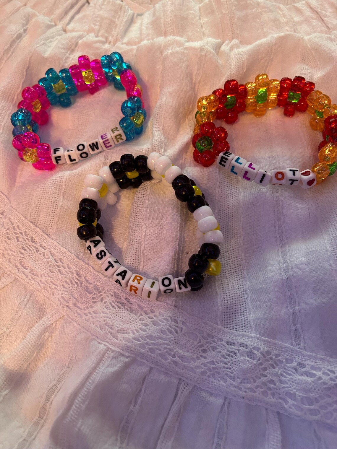 Purple and Orange Kandi Rotator Cuff - Etsy