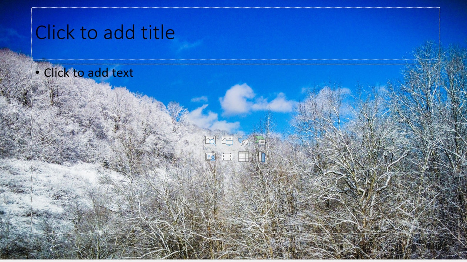Winter Scene Powerpoint Template - Etsy