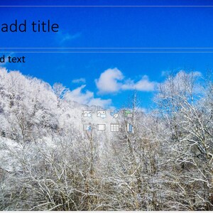 Winter Scene Powerpoint Template - Etsy