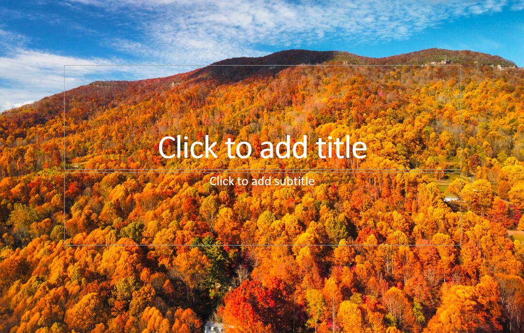 Autumn Powerpoint Template - Etsy