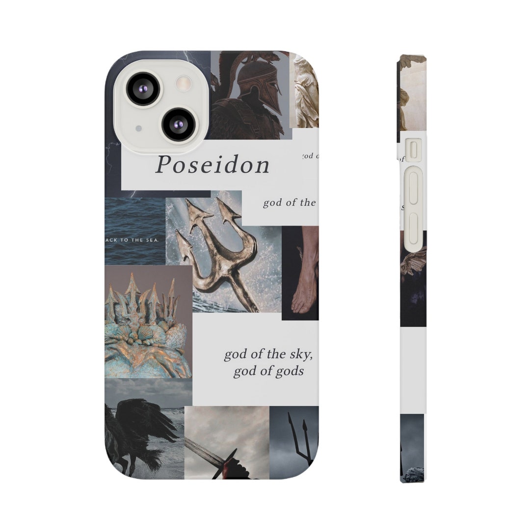 Poseidon Aesthetic Slim Phone Case, King of the Sea Poseidon Case ...