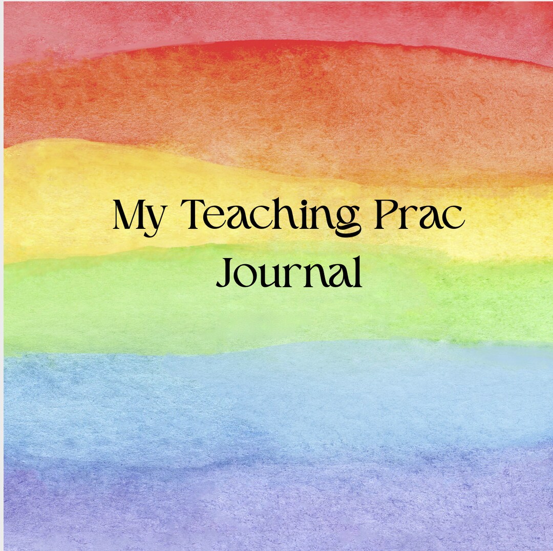 Rainbow Prac Teacher Planner - Etsy