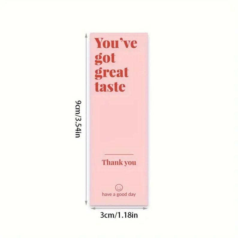Rectangular Thank You Stickers Adhesive Paper Labels for Packaging - Etsy