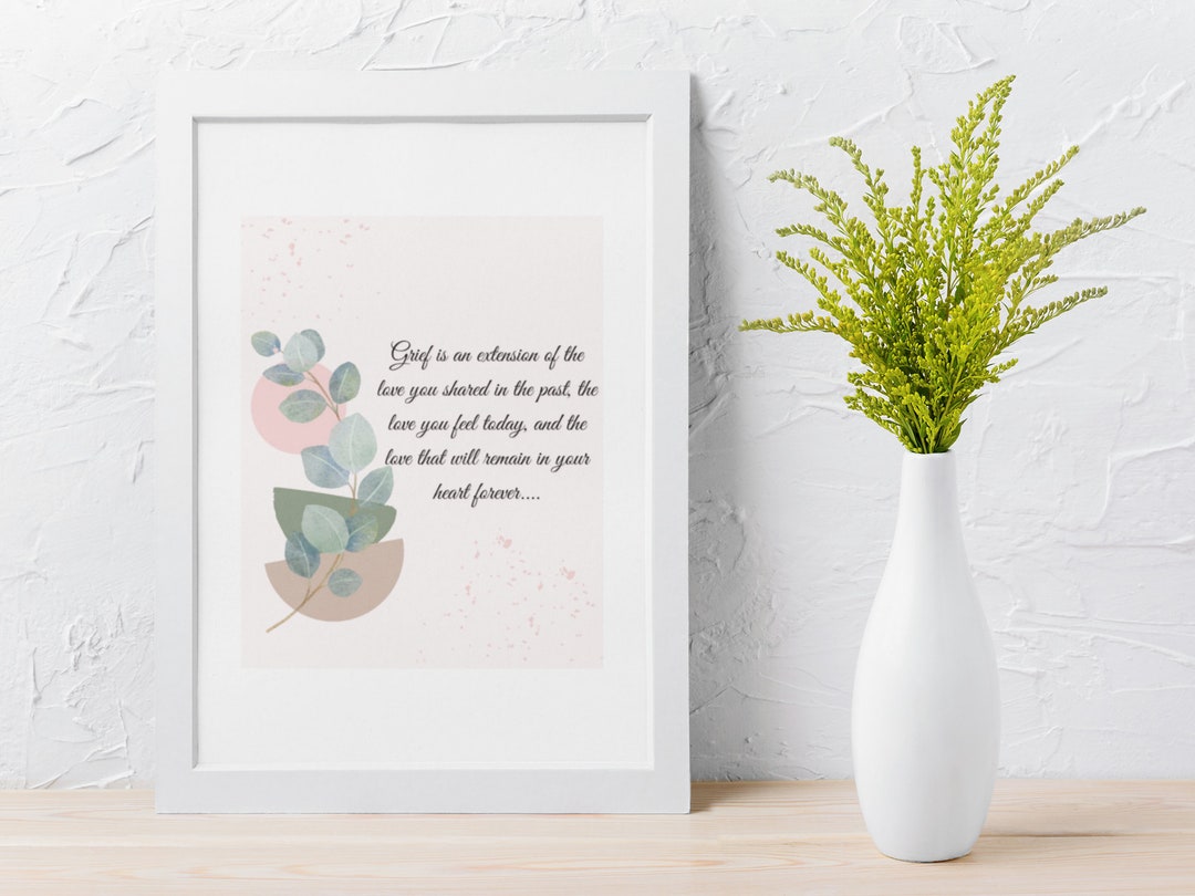 Grief Wall Art, Digital Prints, Sympathy Gift, Grief and Loss ...