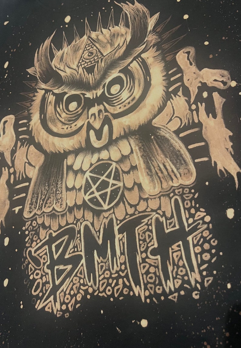 Bring Me the Horizon Hand Painted Bleach T-shirt - Etsy