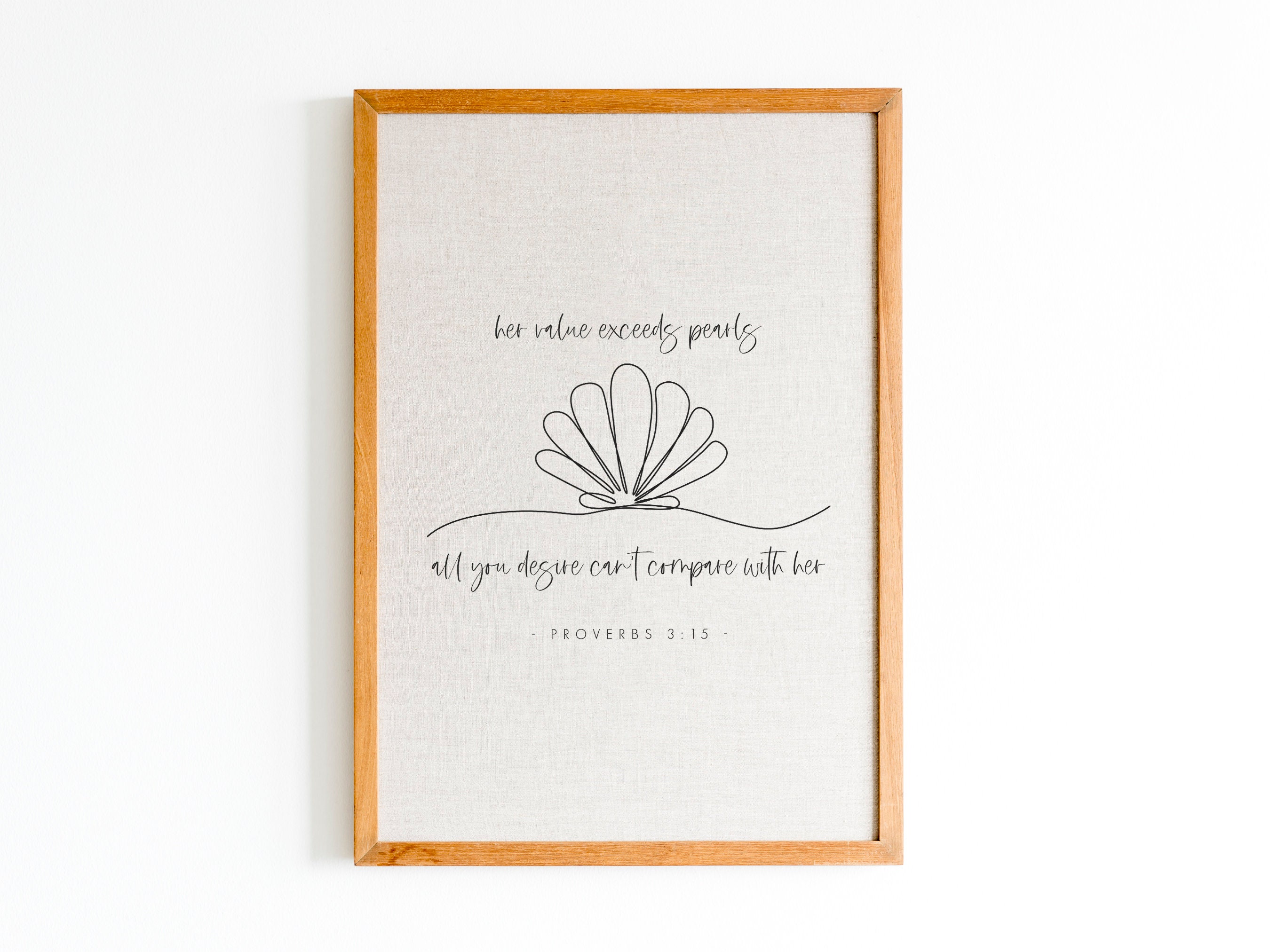 Proverbs 3:15, Verse on Confidence, Modern Christian Art, Aesthetic ...